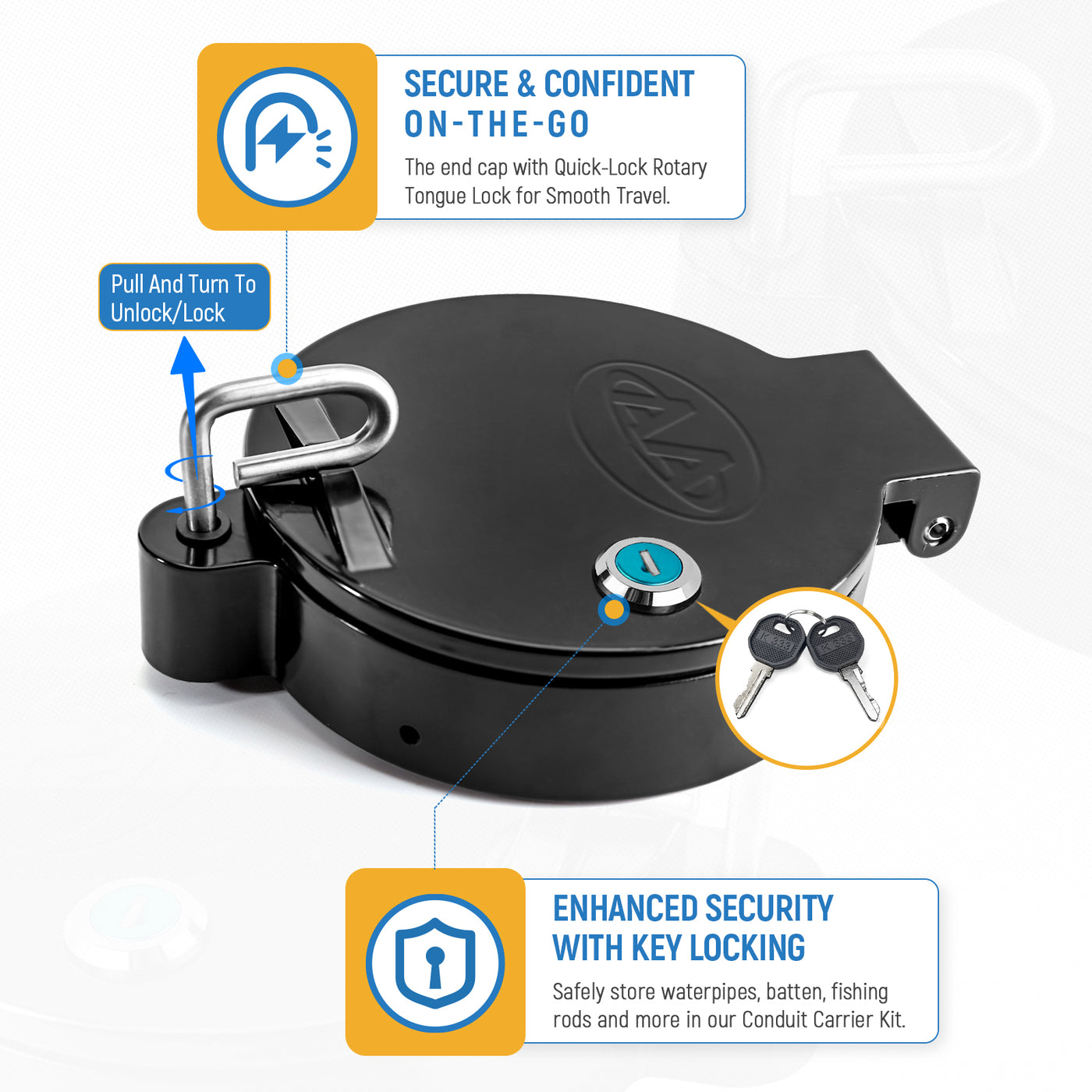 AA Products Universal Conduit Carrier Kit Fit 6" PVC Pipe, No Drilling ...