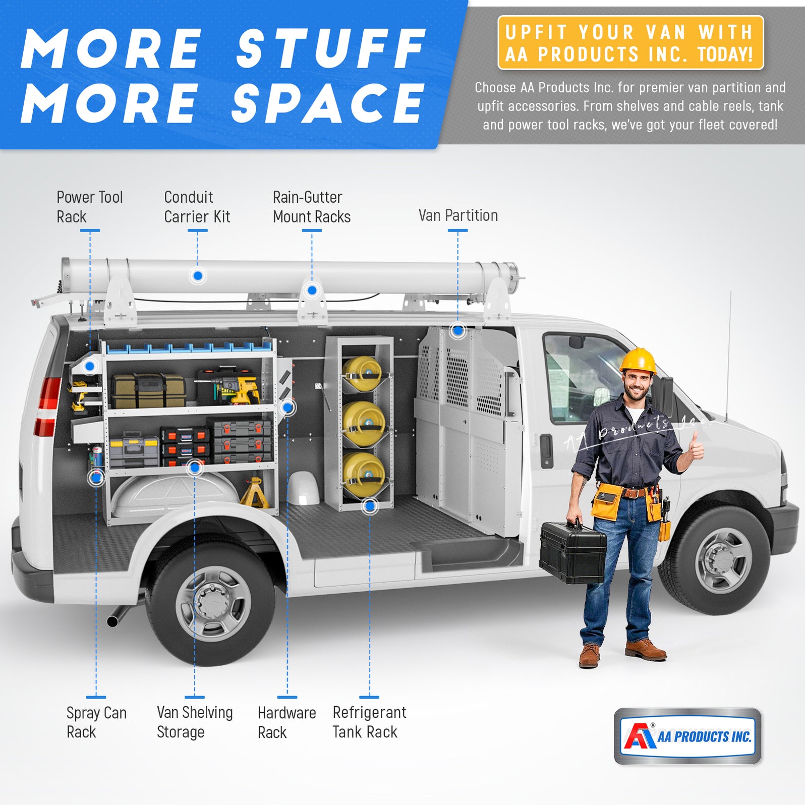 AA Products Model PT-GM/CH Cargo Van Safety Partition Protective Bulkh ...