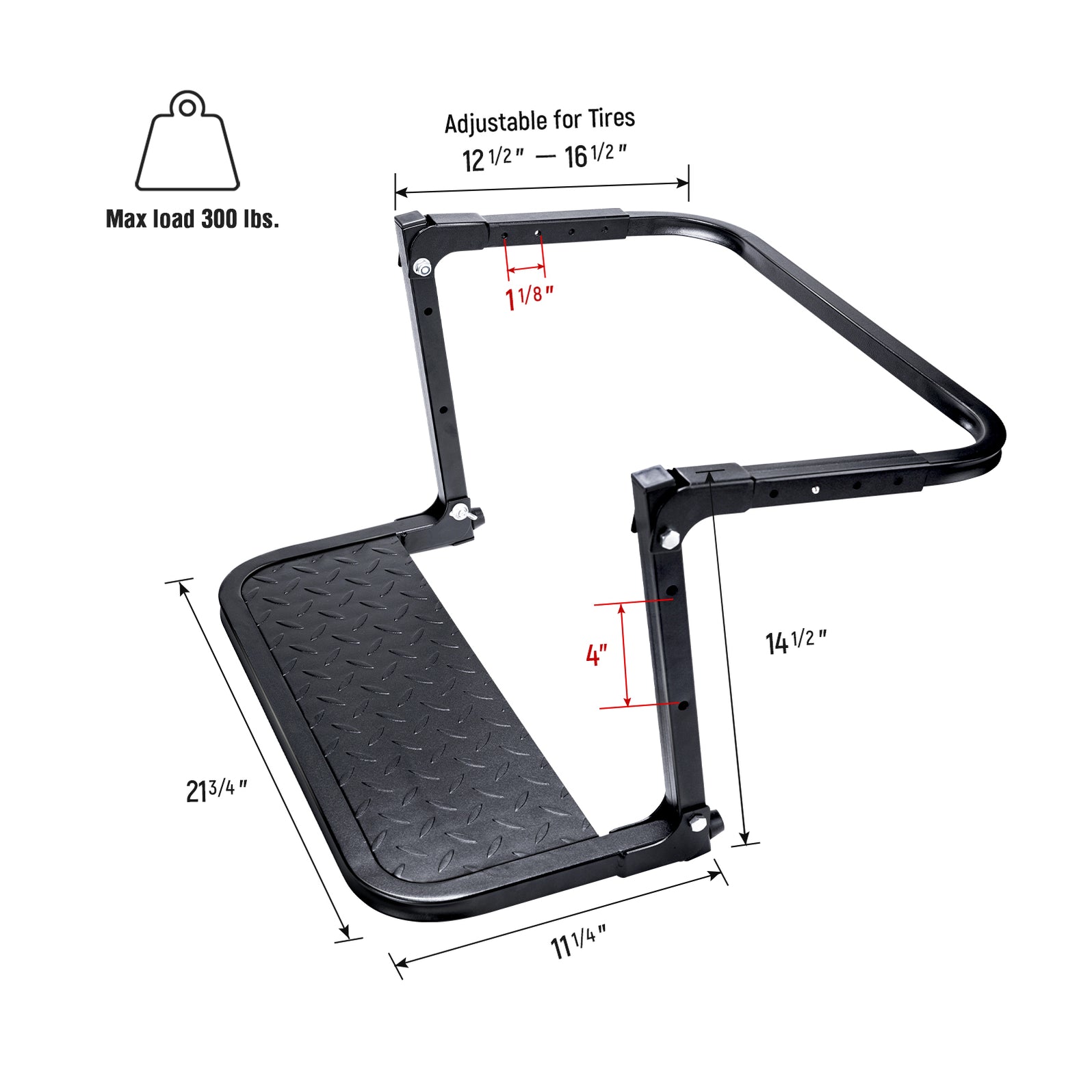 Universal Tire Steps for Pickup Truck, SUV and RVs Adjustable Tire Mou ...