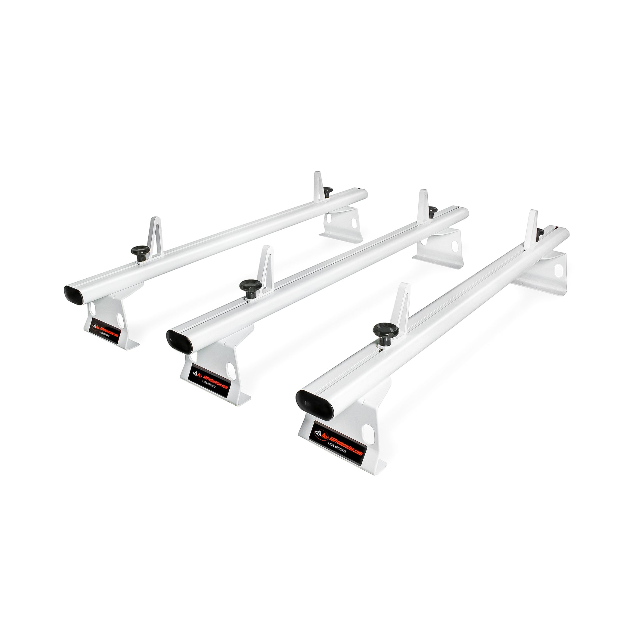 AA Racks Model AX302 Aluminum 3 Bar 72'' Van Ladder Roof Rack System ...