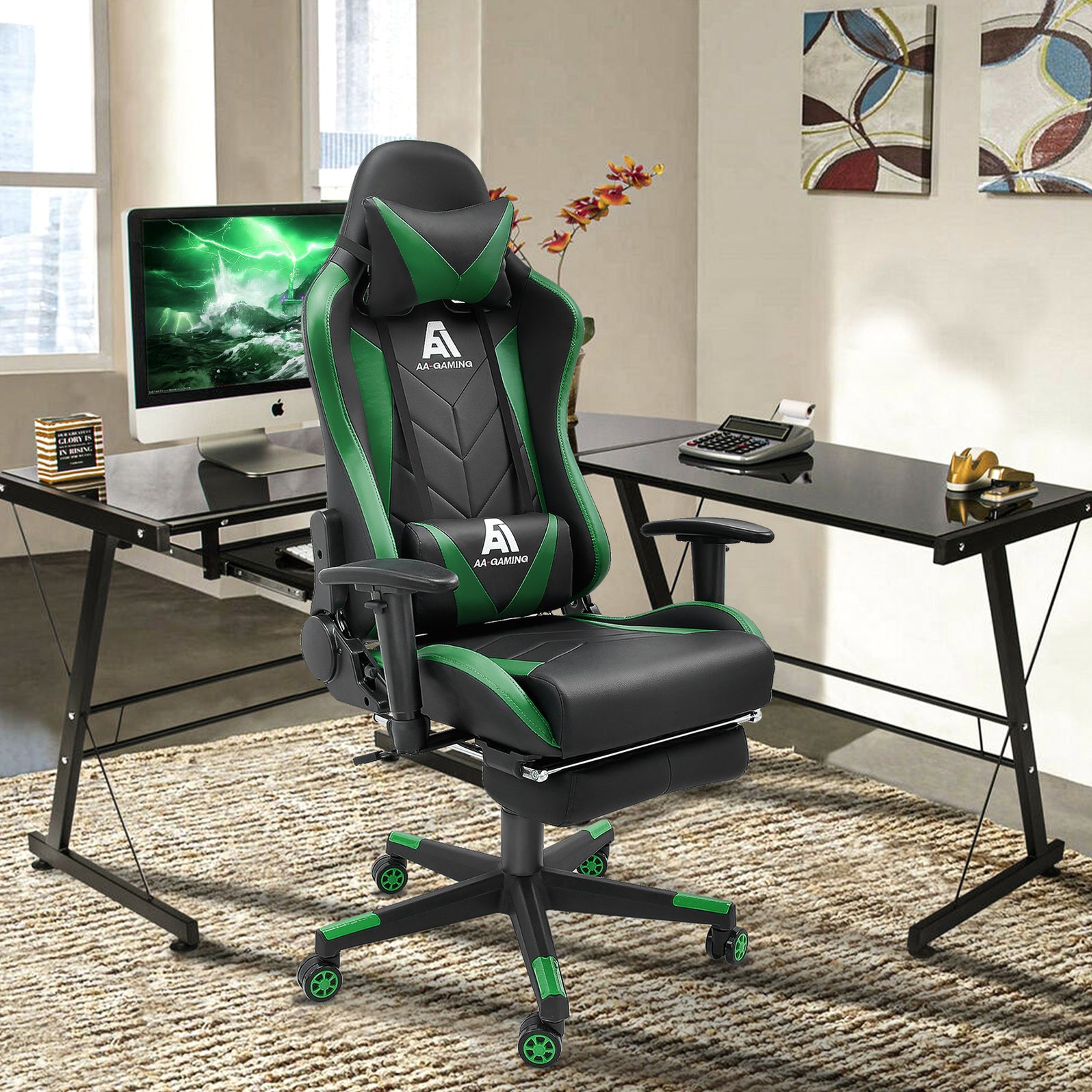 AA Products Gaming Chair High Back Ergonomic Computer Racing Chair ...